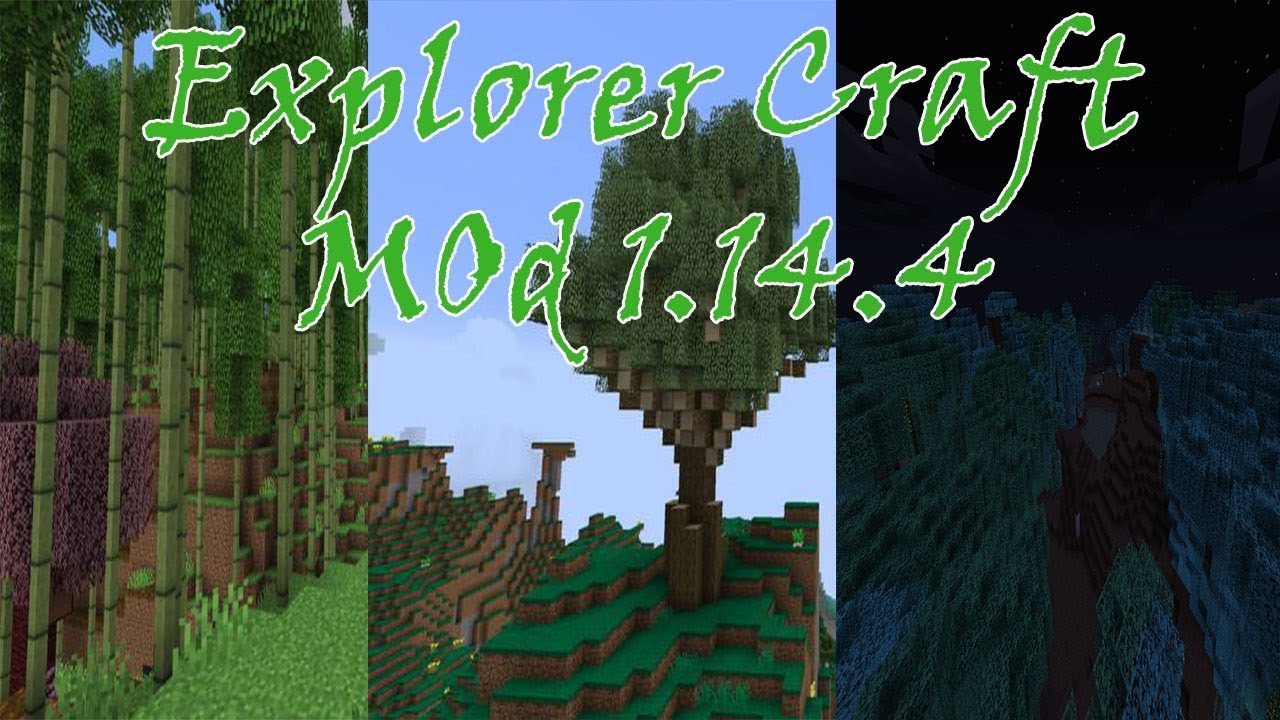Explorer craft Mod || Minecraft 1.14.4 review || uNBIMO - YouTube