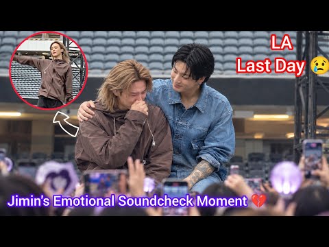 🔴 Jimin's Final LA Soundcheck Left Army in Tears Before Month-Long Break😢