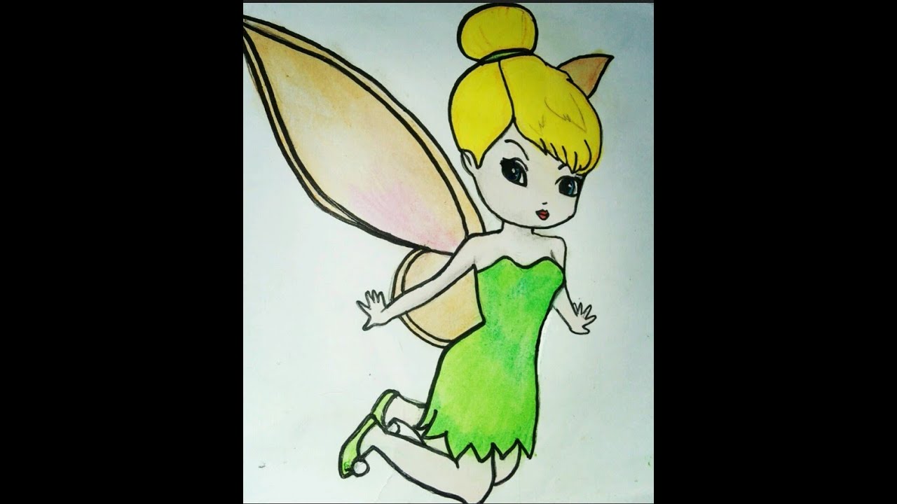 How To Draw Tinkerbell Easy Step By Step Disney How To Draw Chibi