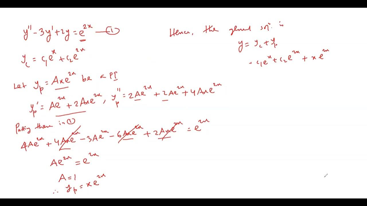 Particular Integral | Method of Undetermined Coefficient | Lecture 19 - YouTube
