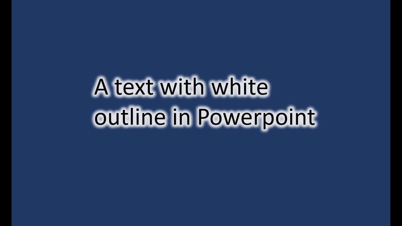 How to Add White Outline Around Text in PowerPoint/ Office (Glow Effect ...