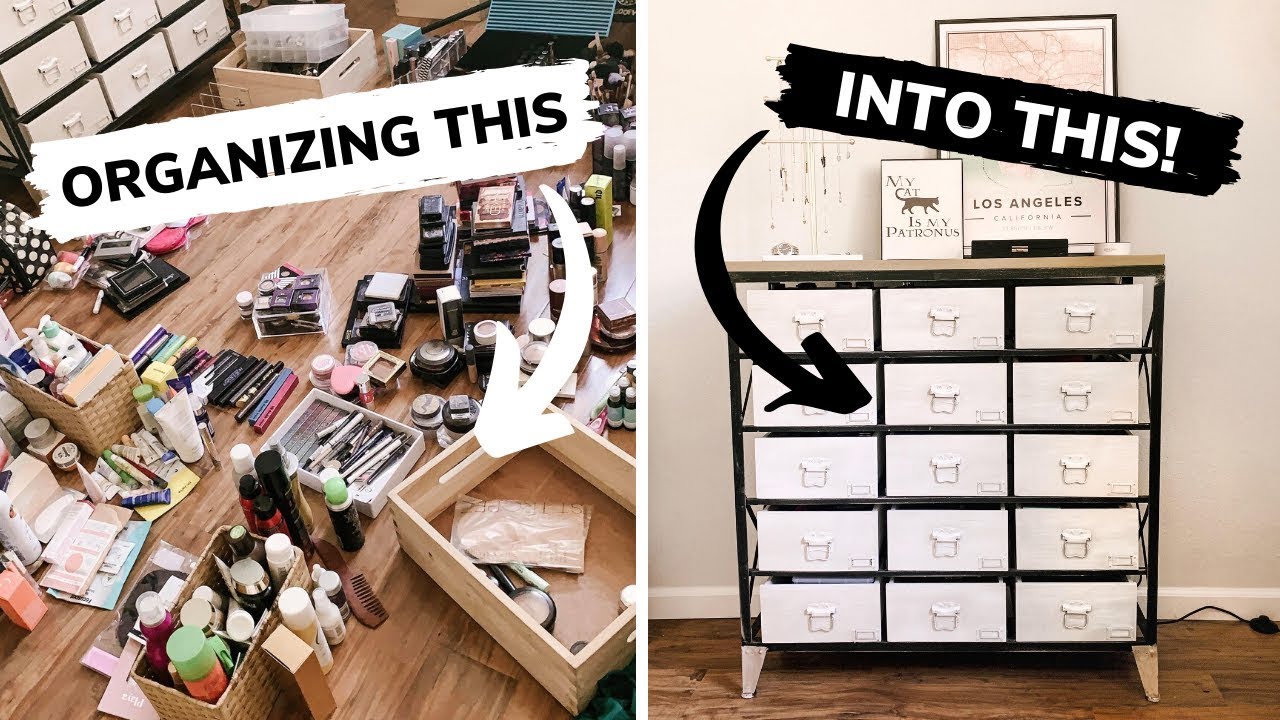 Organizing My Makeup // Makeup Collection - YouTube