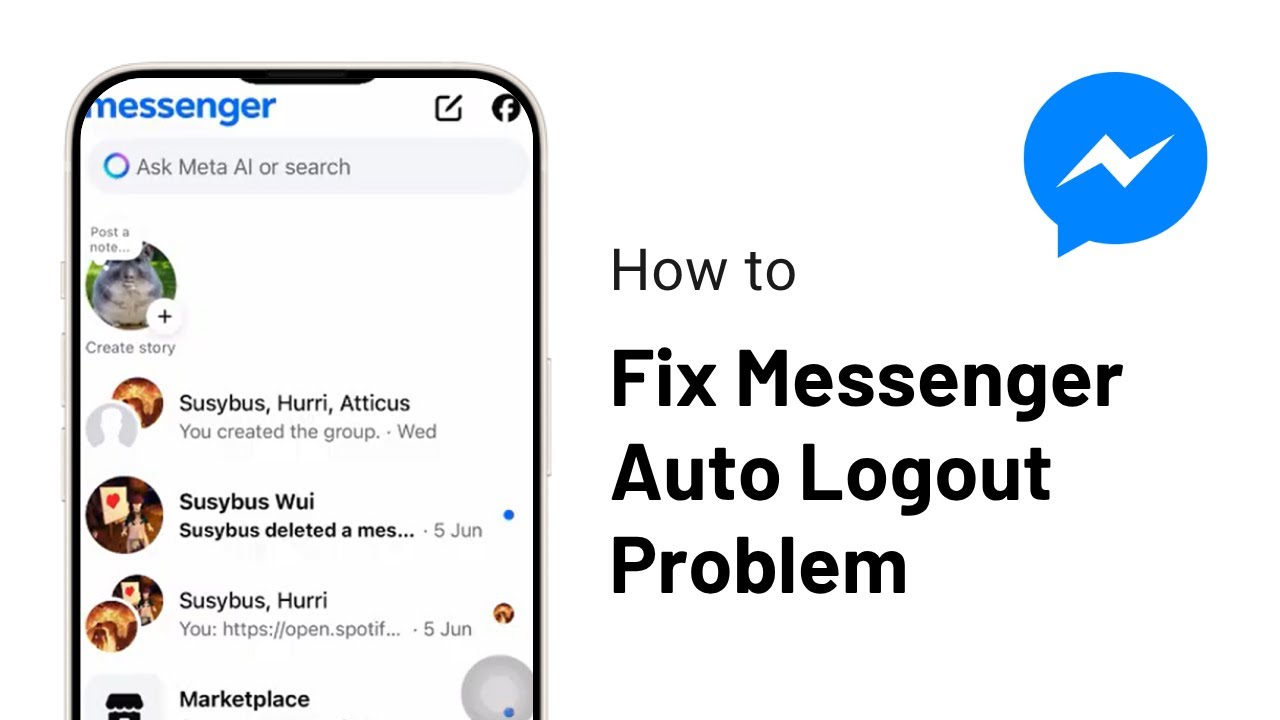 How To Fix Messenger Auto Logout Problem - YouTube