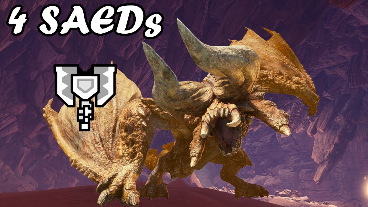 MHW: Iceborne - 2 horns in 4 SAEDs (Diablos Charge Blade 1'27) - YouTube