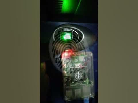 ARATEK A600 Fingerprint Scanner powered by Raspberry Pi 4B Detects and Scans my Finger at Night ...