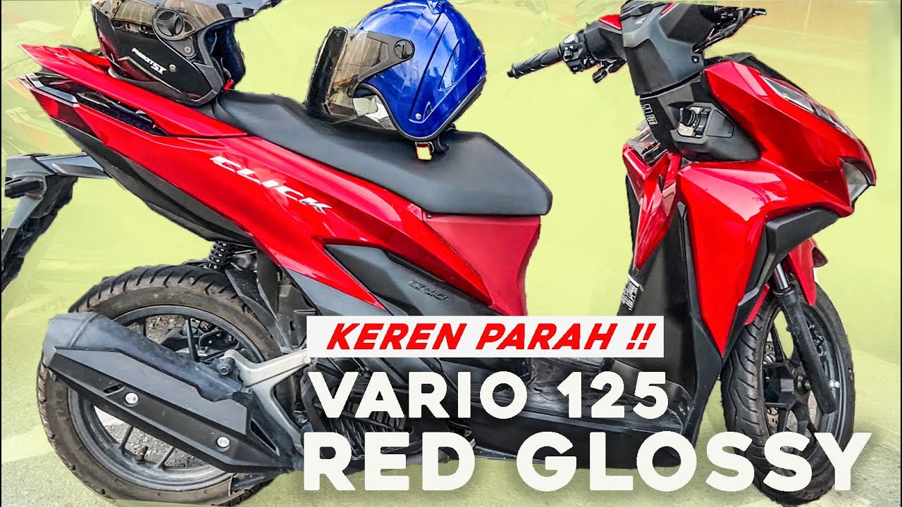 KEREN PARAH ‼️ HONDA VARIO 125 VERSI RED GLOSSY !! 😱 MERAH FERRARI ...