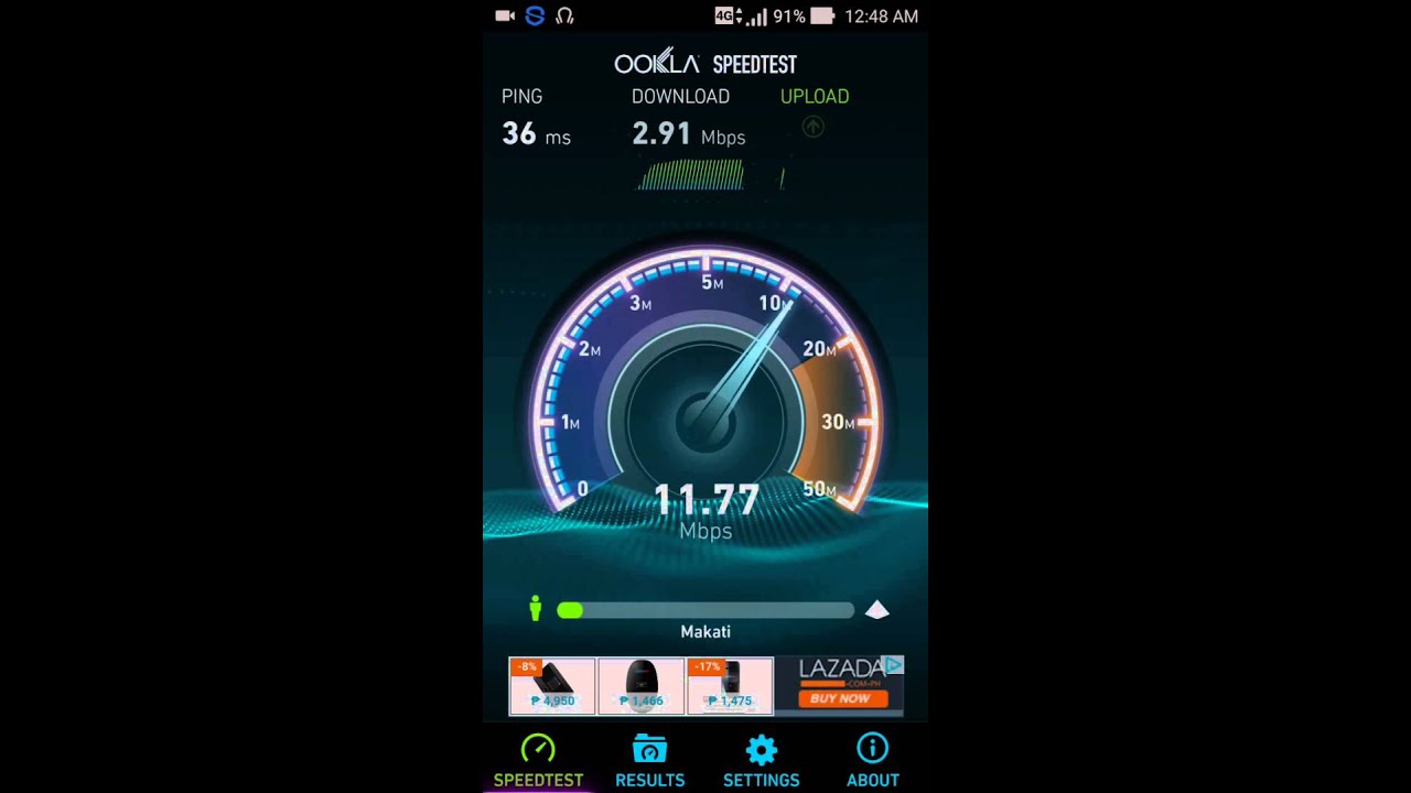 LTE Globe Sim Speed Test - YouTube