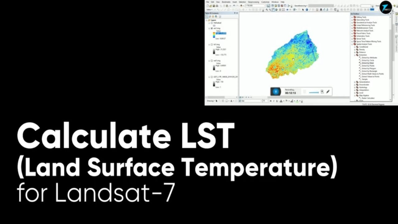 Calculate LST (Land Surface Temperature) for Landsat-7 | How to ...