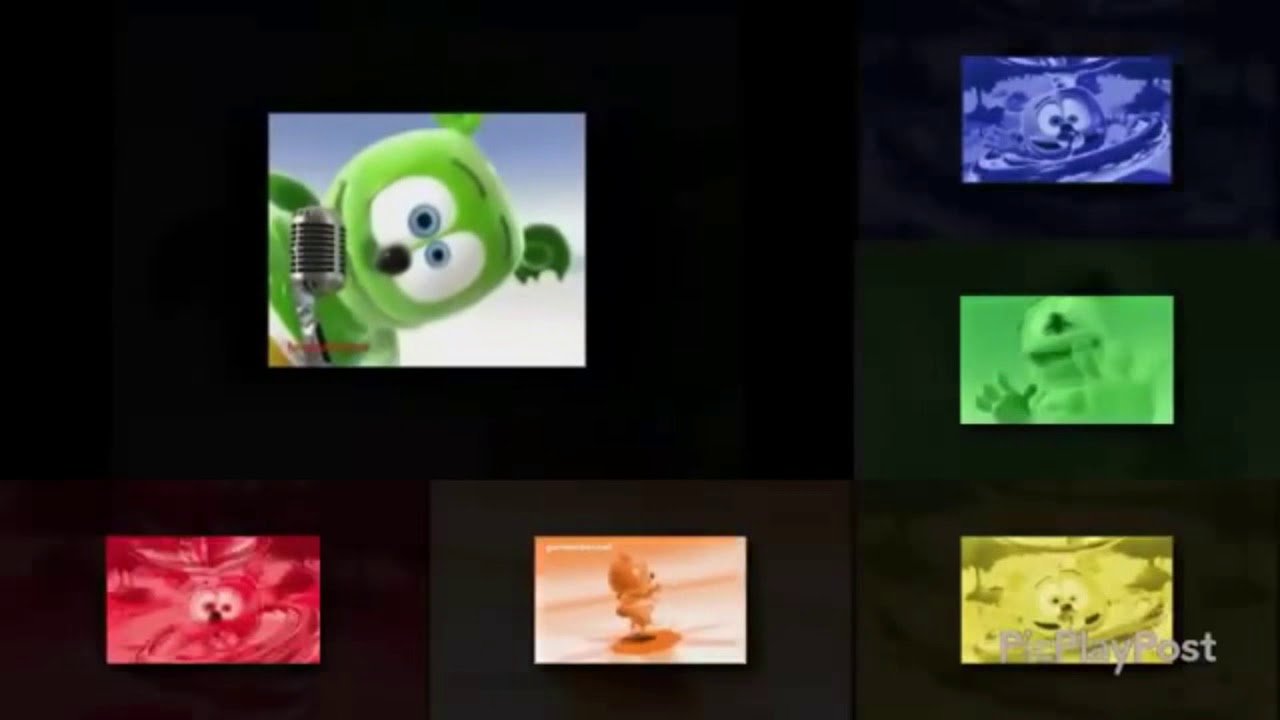 7 Gummy Bear Slow Scans - YouTube