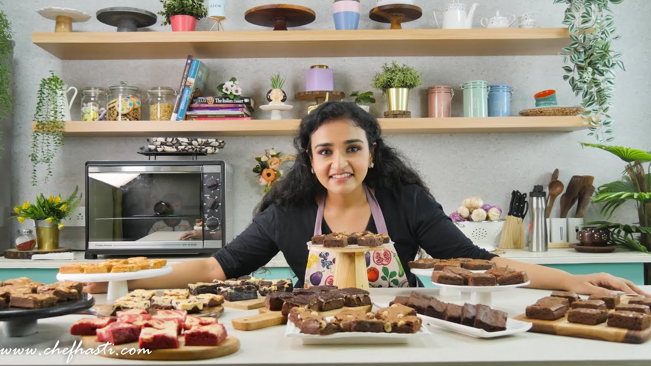 Learn how to bake EGGLESS CRINKLE TOP BROWNIE with Chef Hasti - YouTube