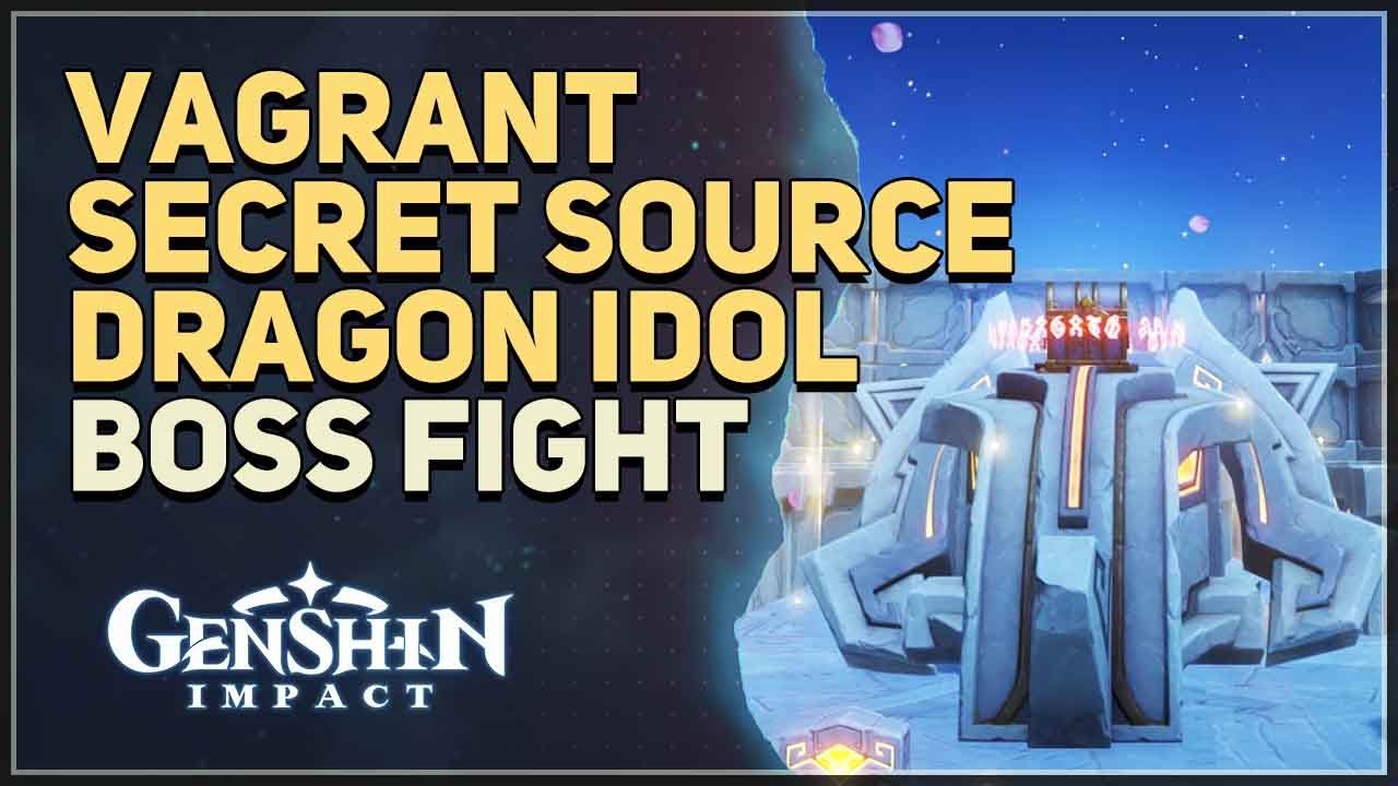 Vagrant Secret Source Dragon Idol Boss Fight Genshin Impact - YouTube
