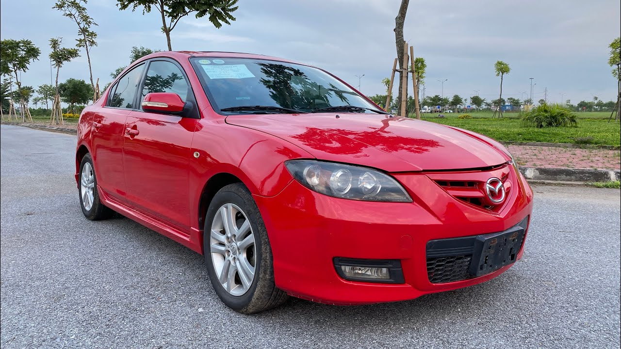 #mazda 3s 2009 tự động nhập khẩu, mầu đỏ quá đẹp giá công nhân - YouTube