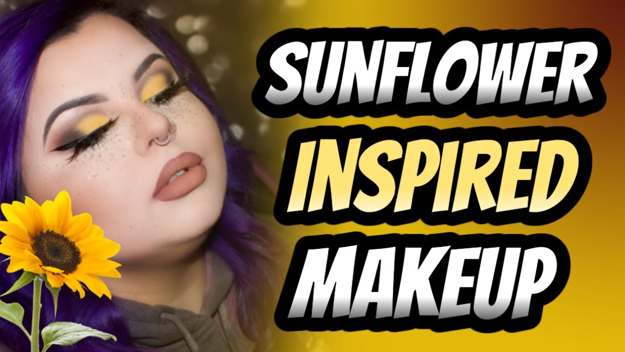 Sunflower Inspired Makeup - YouTube
