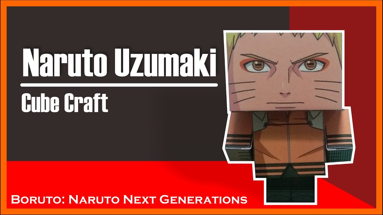 Paper Cube - Uzumaki Naruto Hokage - Cube Craft - YouTube