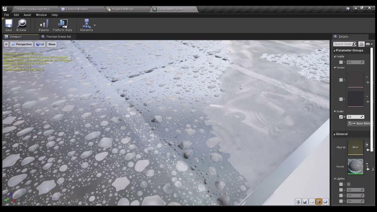 Water&Rain Shaders - YouTube