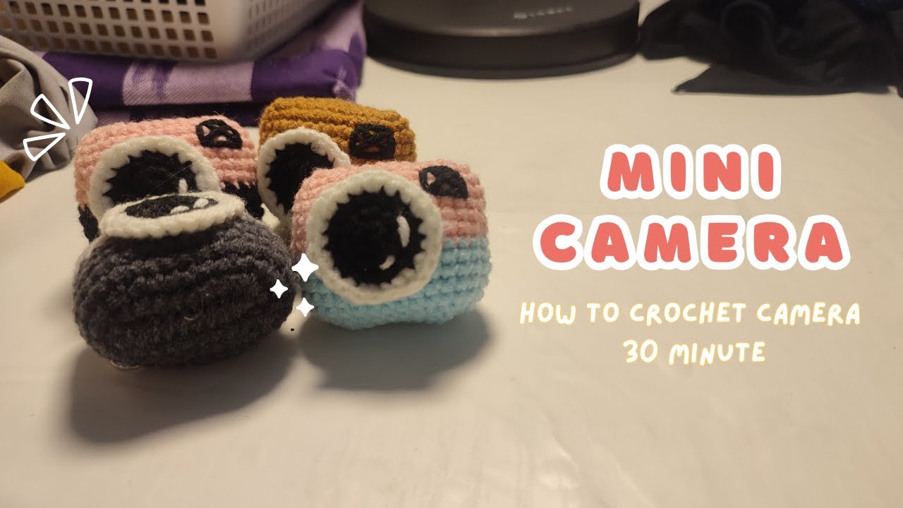 Camera Amigurumi | How to crochet camera keychain | Amigurumi - YouTube
