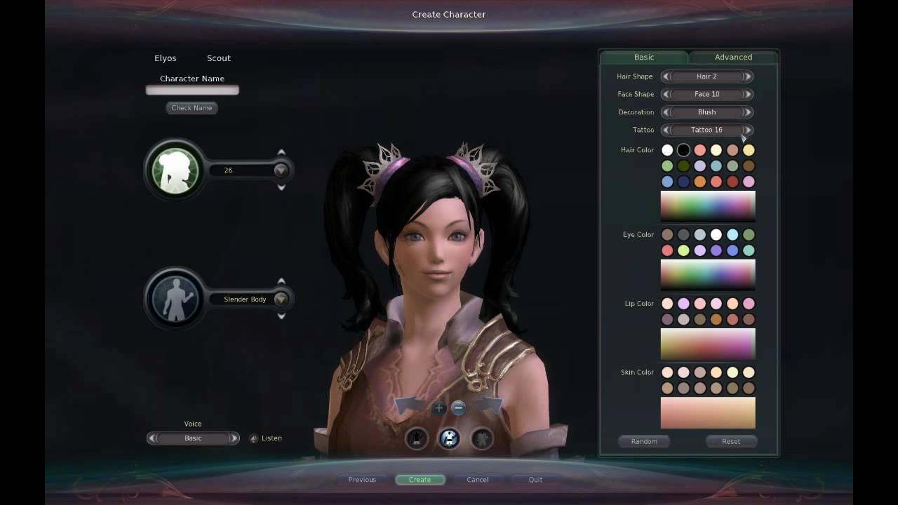 Aion - Character Creation - YouTube