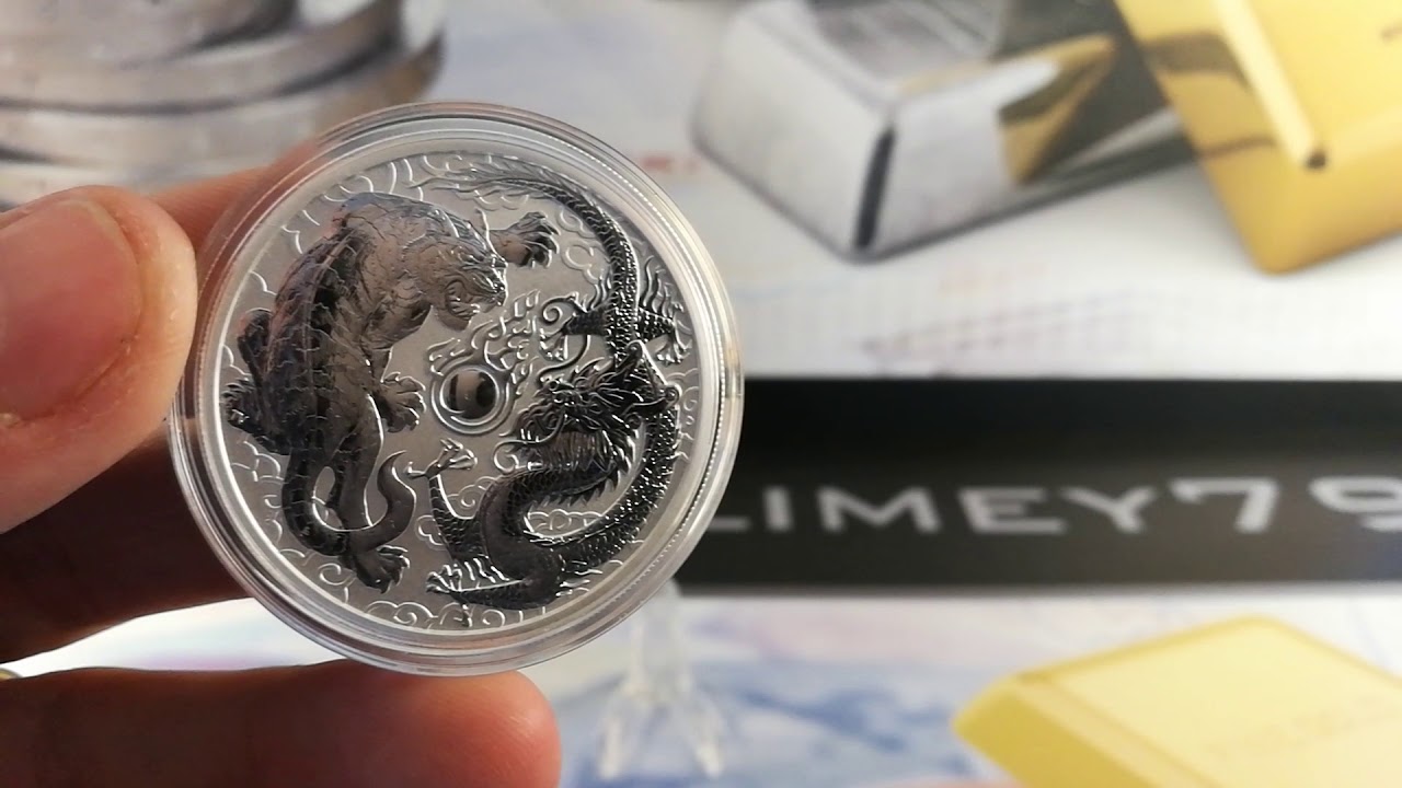 ---Perth Mint Week- 2018 One Ounce 9999 Silver Tiger & Dragon Coin ...