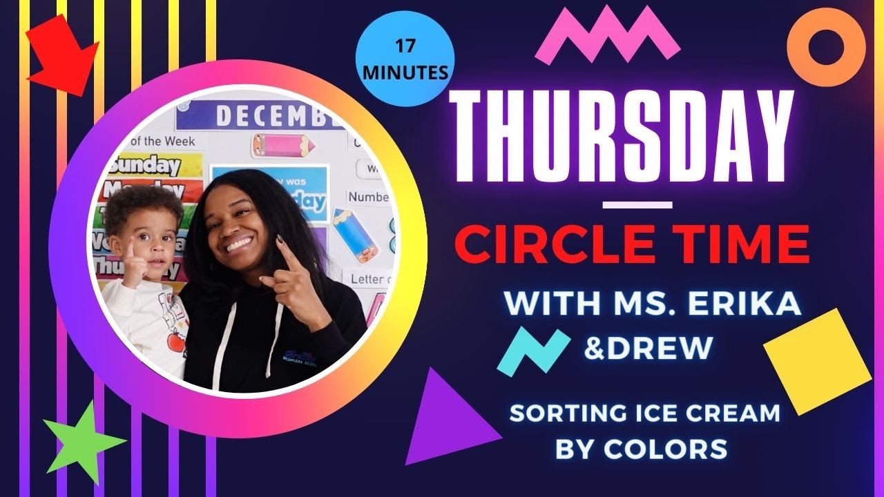Sorting ICE CREAM by Colors | Thursday Circle Time with Ms. Erika - YouTube