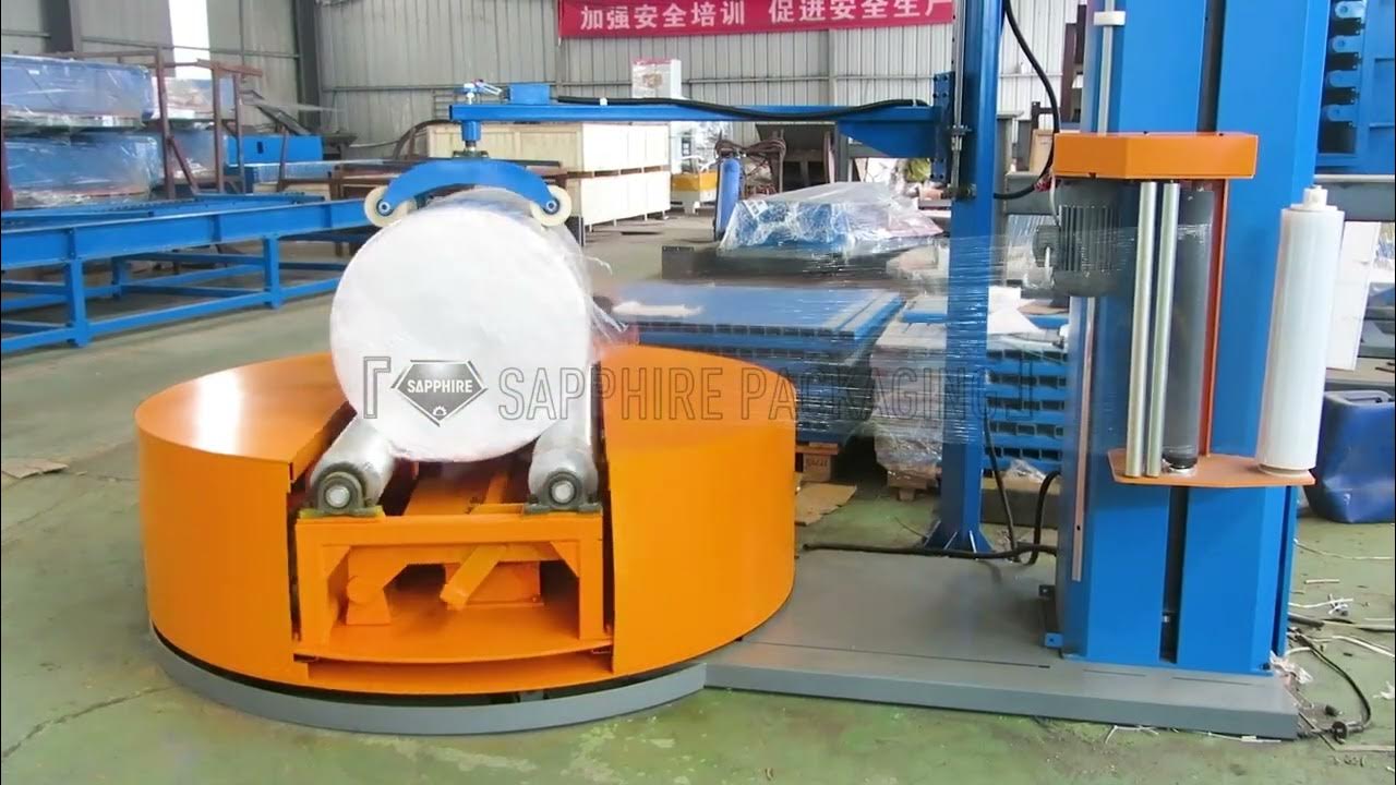 Weighing cylinder packaging wrapping machine - YouTube