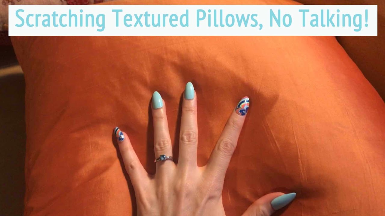 ASMR * Textured Pillow Scratching!!! * Some Tracing & Tapping * No Talking * ASMRVilla - YouTube