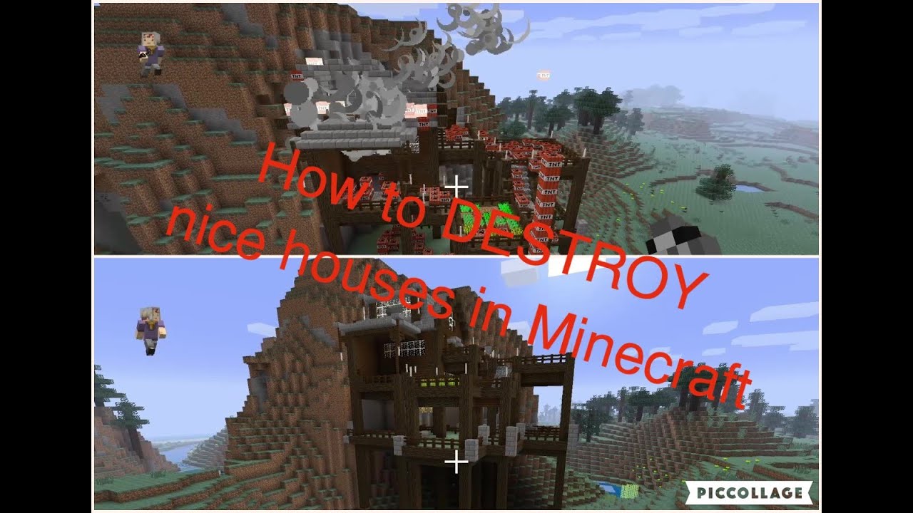 How to DESTROY nice minecraft houses - YouTube