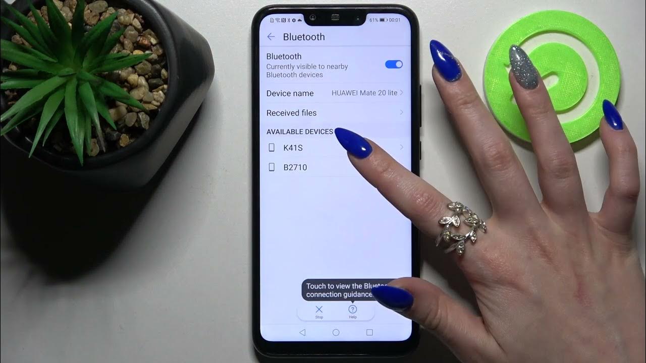 How to Connect Bluetooth Device to Huawei Mate 20 Lite | Bluetooth Connection Settings - YouTube