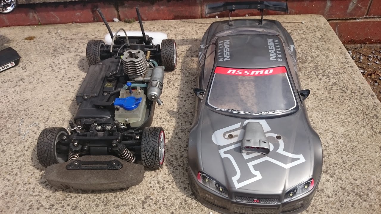 Nitro RC Car Tamiya 1/10, 2.4g, modyfikacja karoserii- dodanie świateł ...