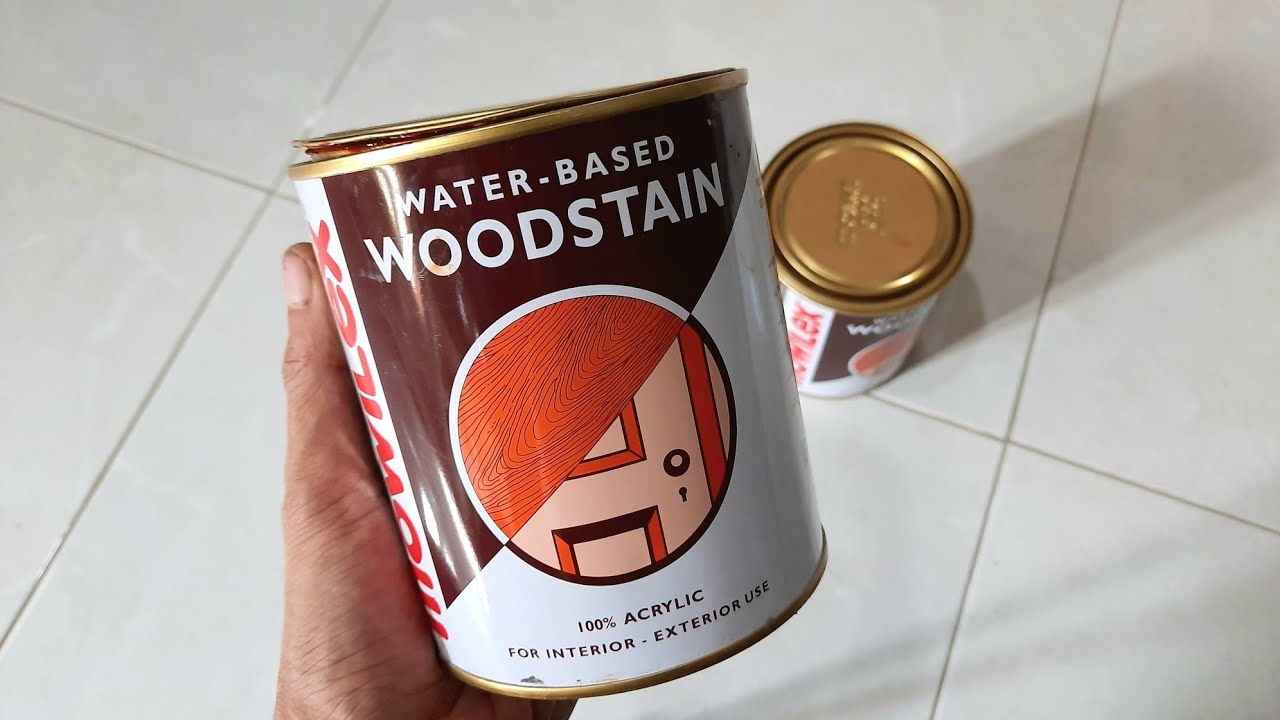 Plitur Pintu Kayu Jati dengan Mowilex Woodstain WS-403 Cherry + Clear ...