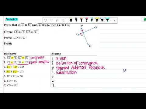 Geometry - Step 5: Proving Segment Relationships - YouTube