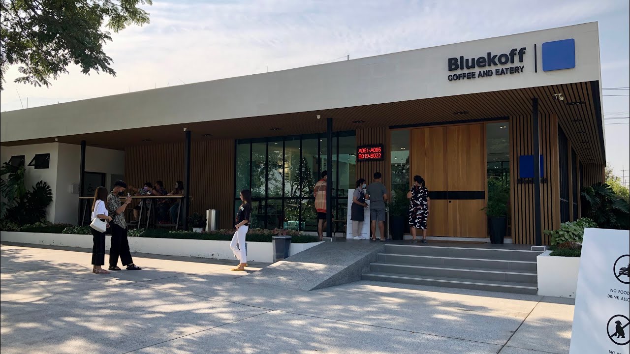 [4K 60FPS] ASMR พาชมร้าน 🟦 Bluekoff Coffee and eatery ร้านกาแฟแห่งใหม่ในอำเภอพระพุทธบาท ☕️ - YouTube