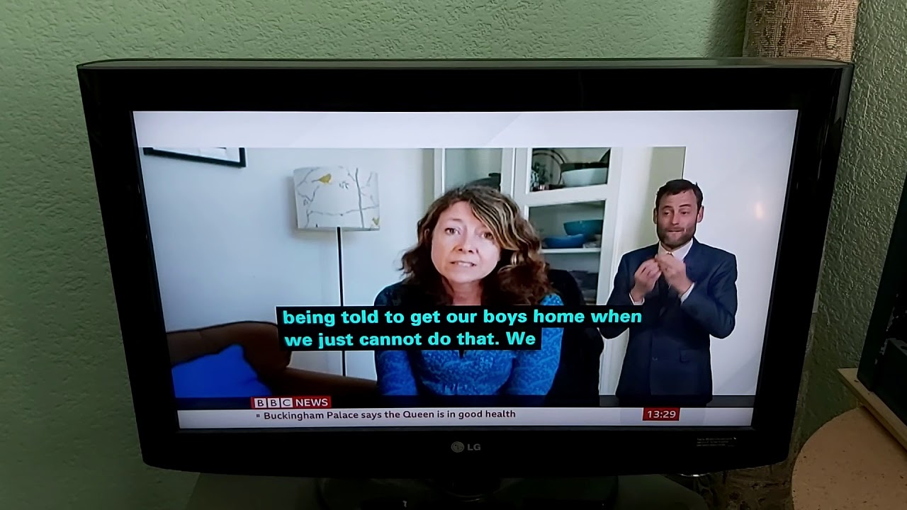 BBC News Channel at One with BSL interpreter on 25th March 2020 - YouTube
