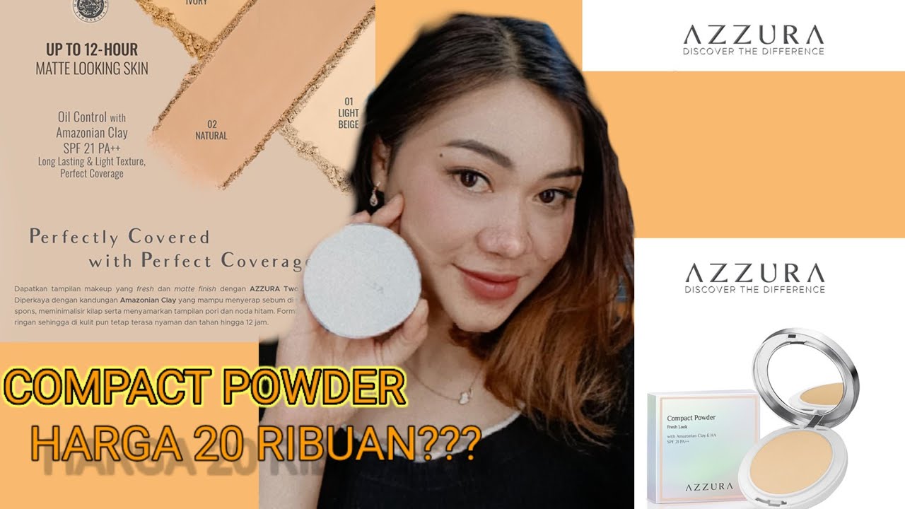 Full Review Azzura Compact Powder -Rekomendasi Bedak Ringan Banget ...