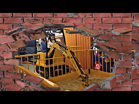 Duru Dozer Kullanıyor‼️ İnşaat arabaları kazı yapıyor.  Çocuk Videoları Kum Oyunu