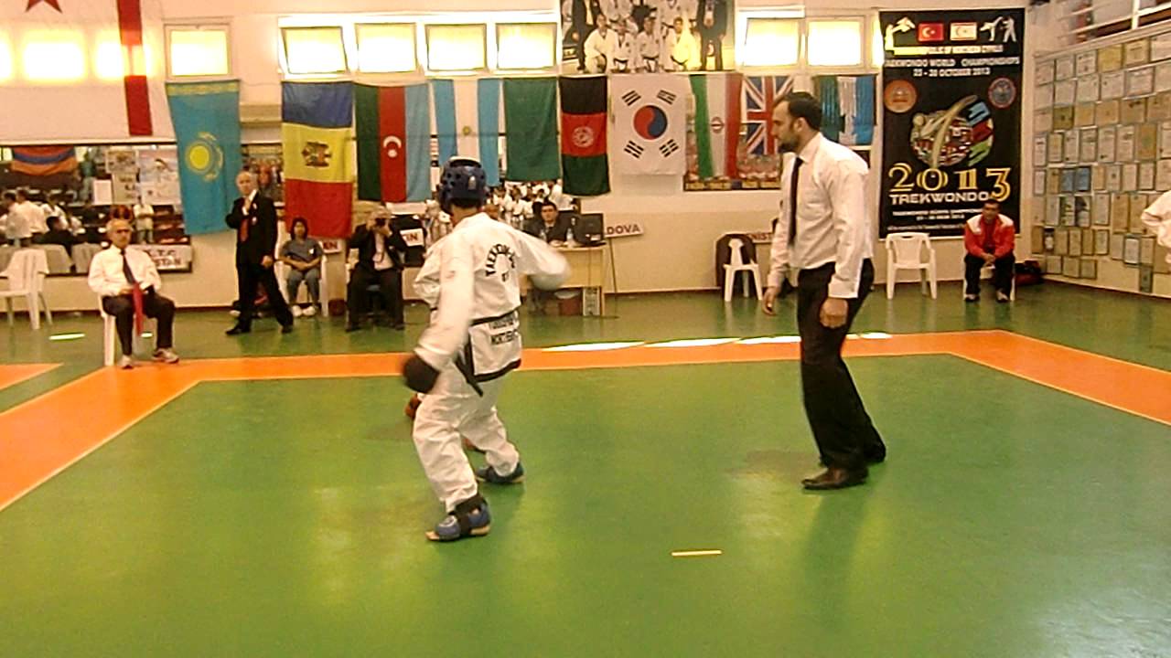 Azerbaycan Taekwondo ITF-GTF Taleh Kazimov (Azerbaycan) Musabaka KKTC-de - YouTube