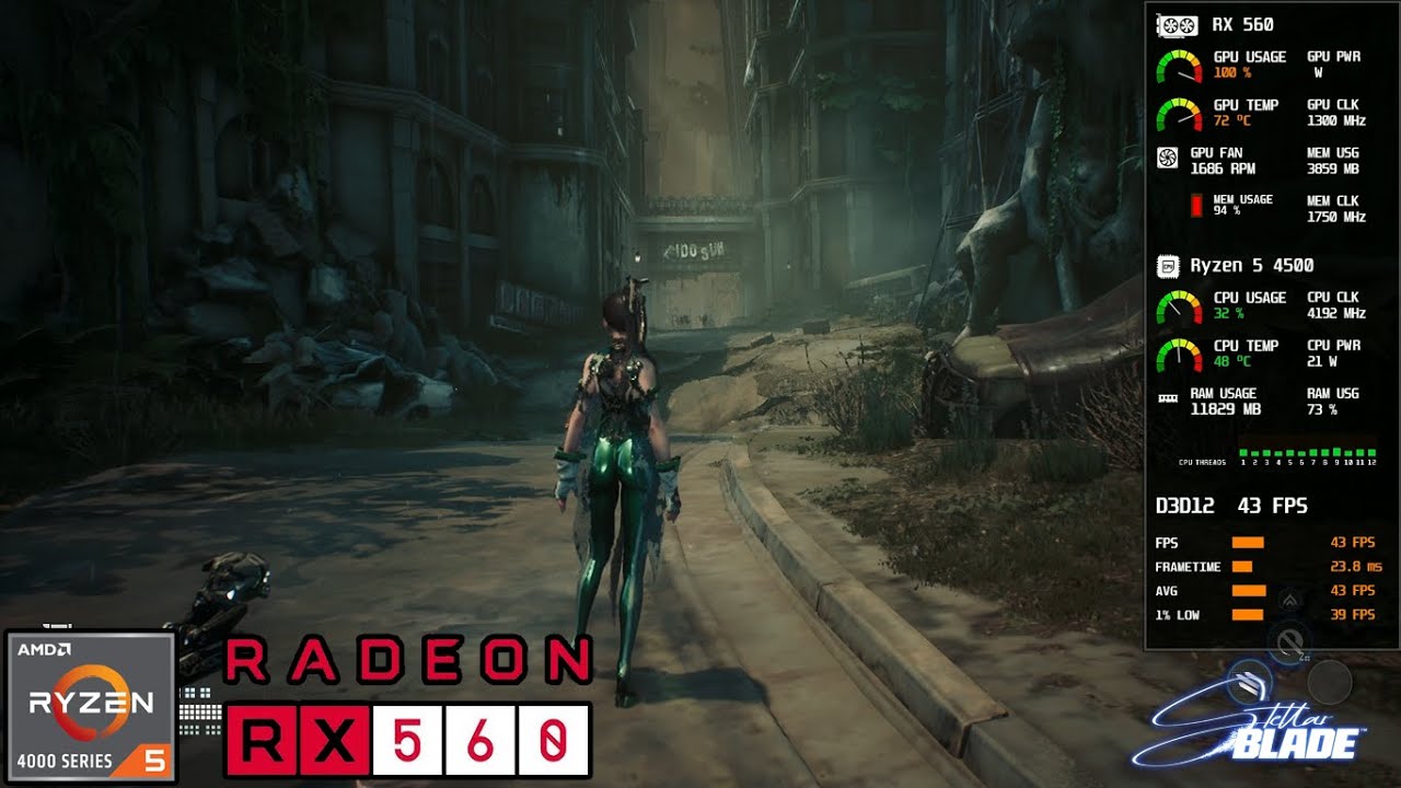 Stellar Blade Demo | RX 560 4GB - YouTube