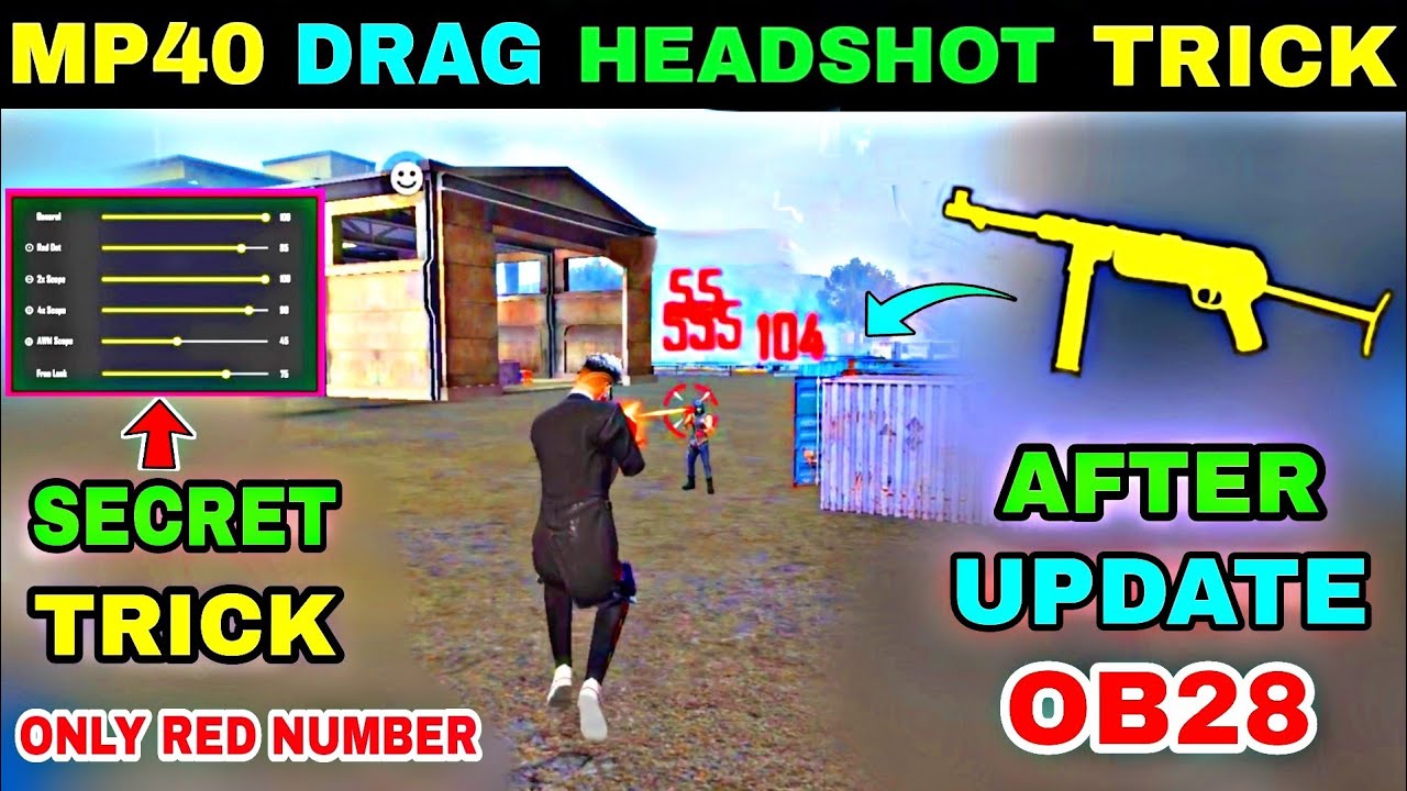 Mp40 Headshot Trick🔥 Mp40 Headshot Trick After Update🔥 Short Range