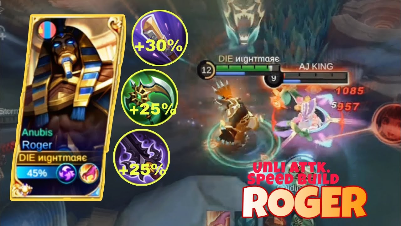 This build is crazy😱|Unlimitted attack speed build|Roger gameplay|MLBB ...