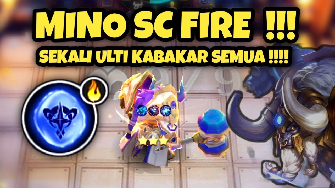 HYPER MINOTAUR SC FIRE !! AUSTUS SKILL 3 !! MAGIC CHESS MOBILE LEGENDS ...