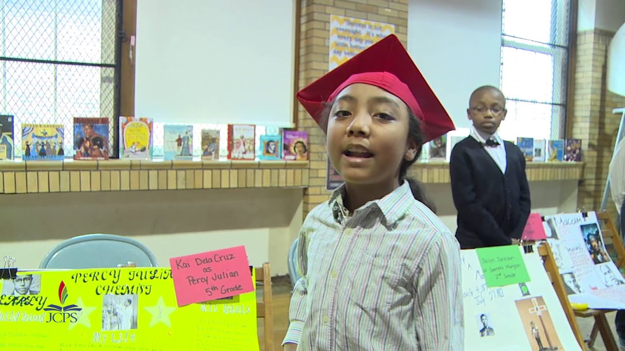 Semple Elementary Wax Museum - YouTube