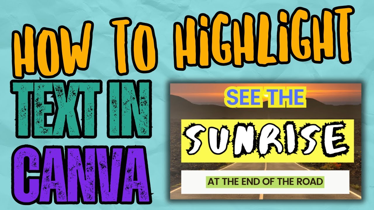 How to Highlight Text in Canva - 2023 Tutorial - YouTube