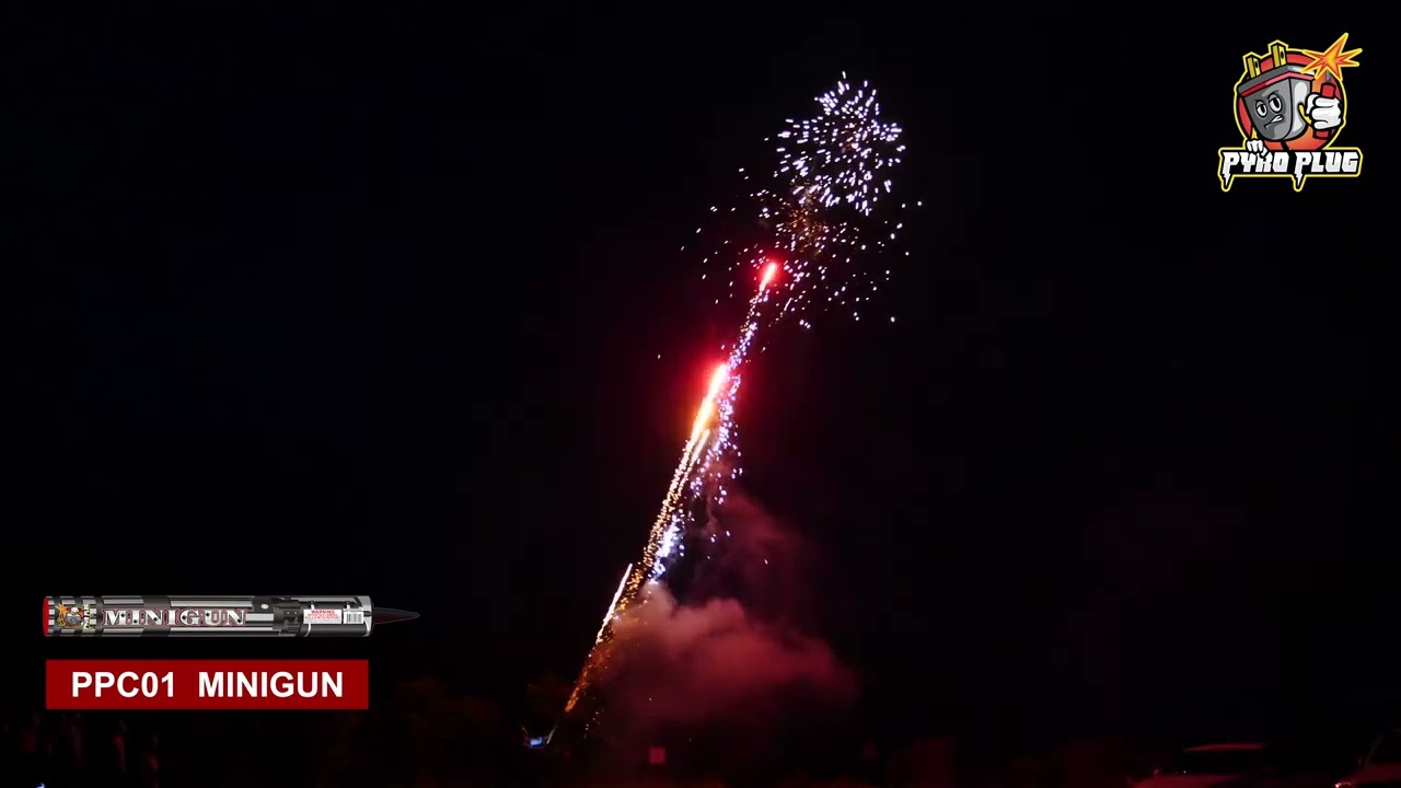 Minigun Roman Candle By Pyro Plug Fireworks PPC01 - YouTube