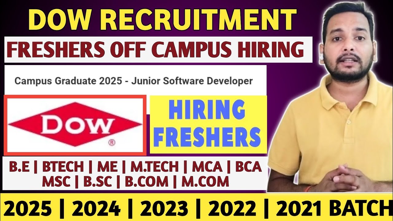 DOW OFFICIAL HIRING 2024 | JOB OPPORTUNITY | OFF CAMPUS DIRECT HIRING ...