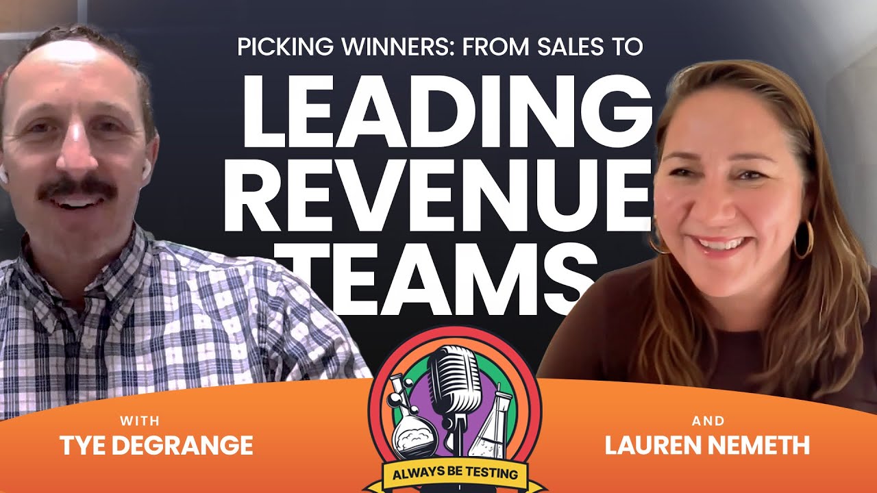 #25 Picking Winners: From Sales to Leading Revenue Teams with Lauren ...