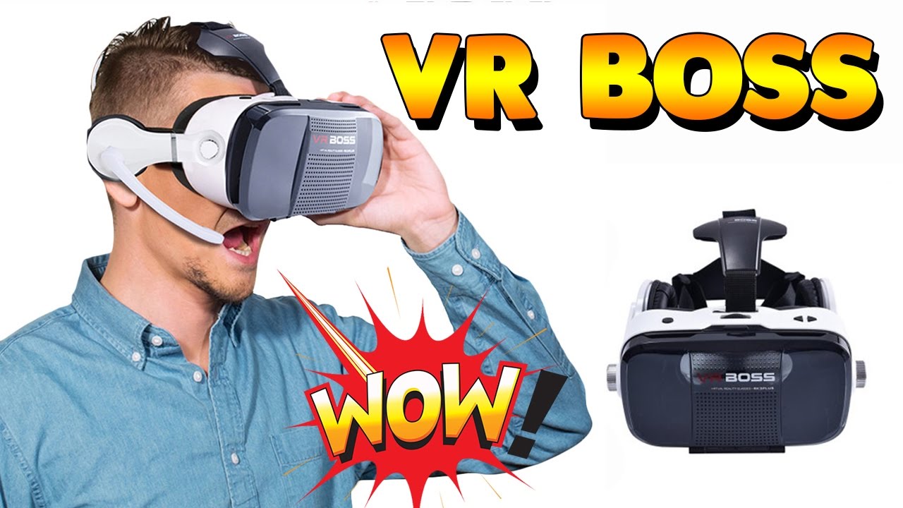 VR BOSS - КРУТЫЕ 3D ОЧКИ ВИРТУАЛЬНОЙ РЕАЛЬНОСТИ с наушниками и ...