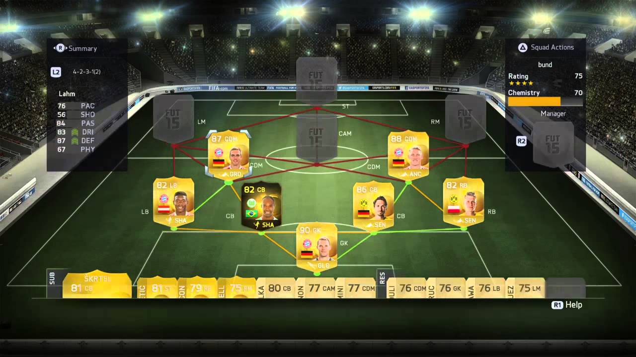 Fifa 15 Squad Builder Bundesliga Hybrid OP Team! - YouTube