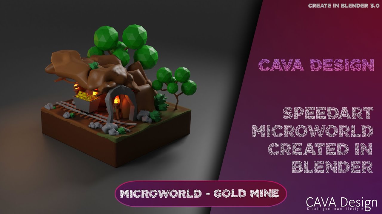 Microworld - Gold Mine ( BLENDER ) - YouTube