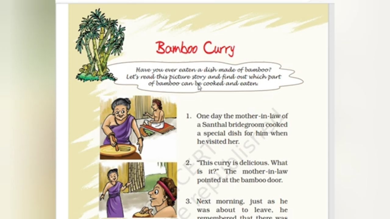CBSE /Class 5/English /Unit 1/Bamboo curry/part 3/detailed answered ...