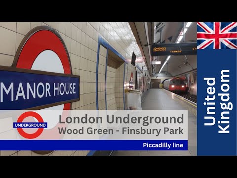 London Underground (Tube) Piccadilly line - Wood Green to Finsbury Park, inc Charles Holden Stations