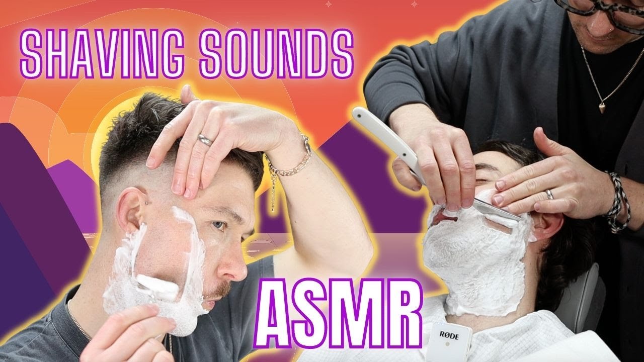 💥Extra Crunchy ASMR 🎧 Razor Shaving The Beard Hair Sounds Compilation ...